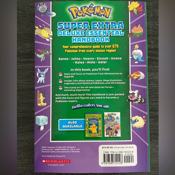 Pokemon | Other | Super Extra Deluxe Essential Handbook Pokemon The ...
